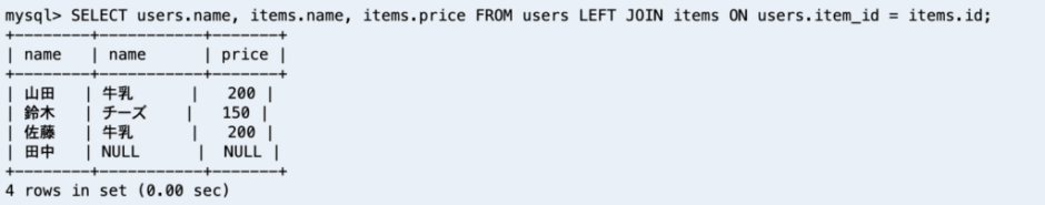 【mysql】テーブルを外部結合する(left Outer Join や Right Outer Join の使い方) 初心者向け完全無料